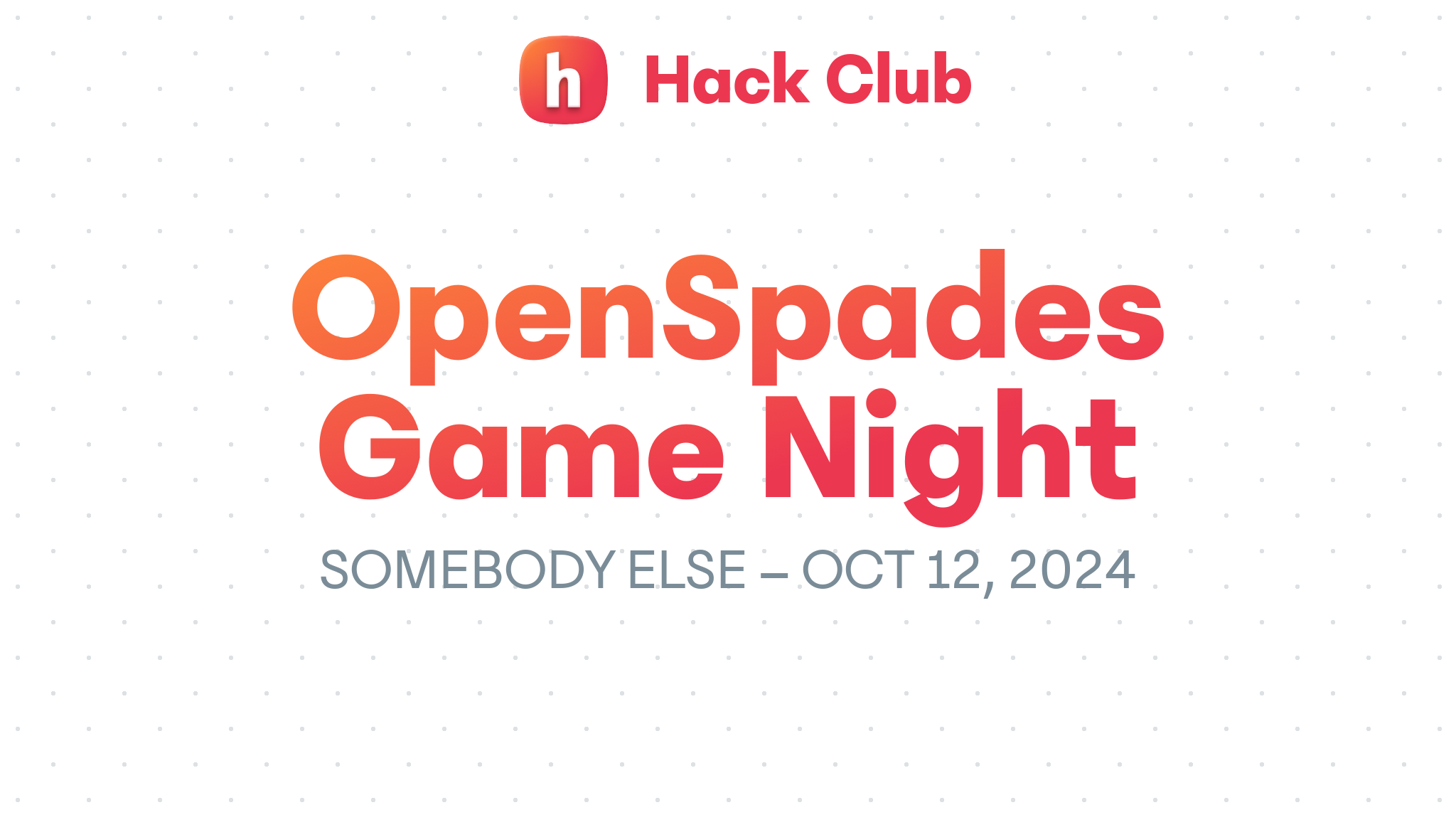 OpenSpades Game Night – Hack Club Events